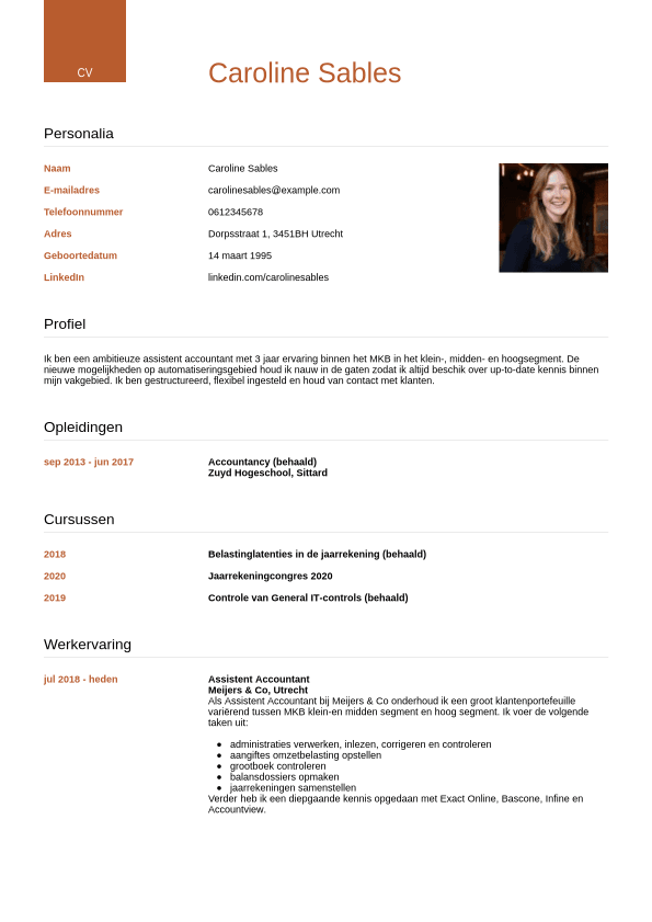 CV-templates en Lay-outs - CV.nl
