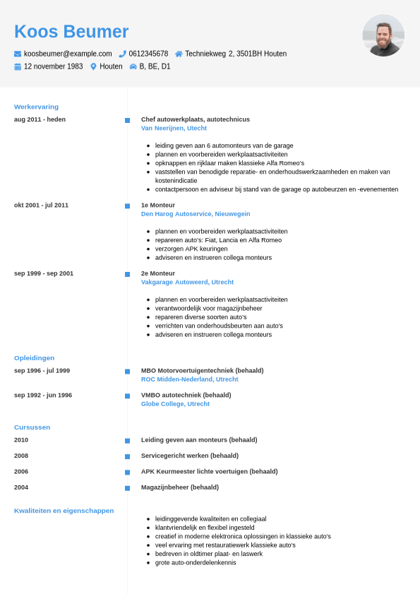 CV voorbeelden - CV.nl