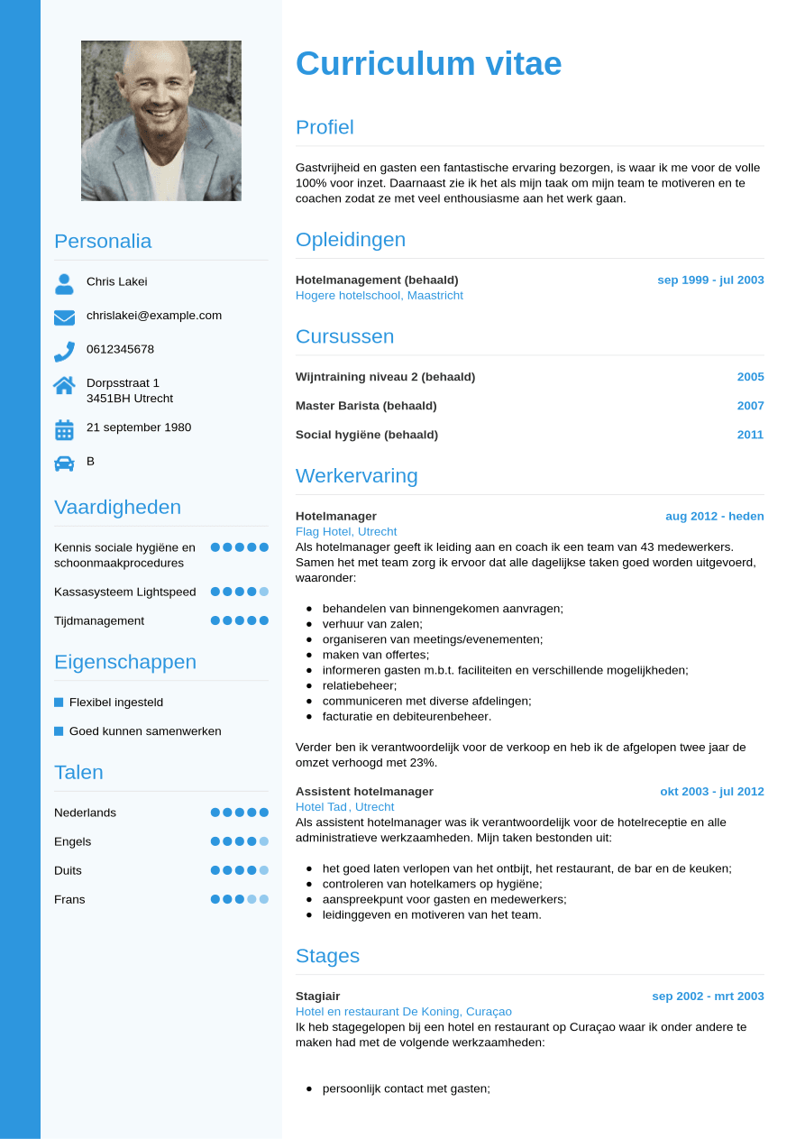 CV-templates en Lay-outs - CV.nl
