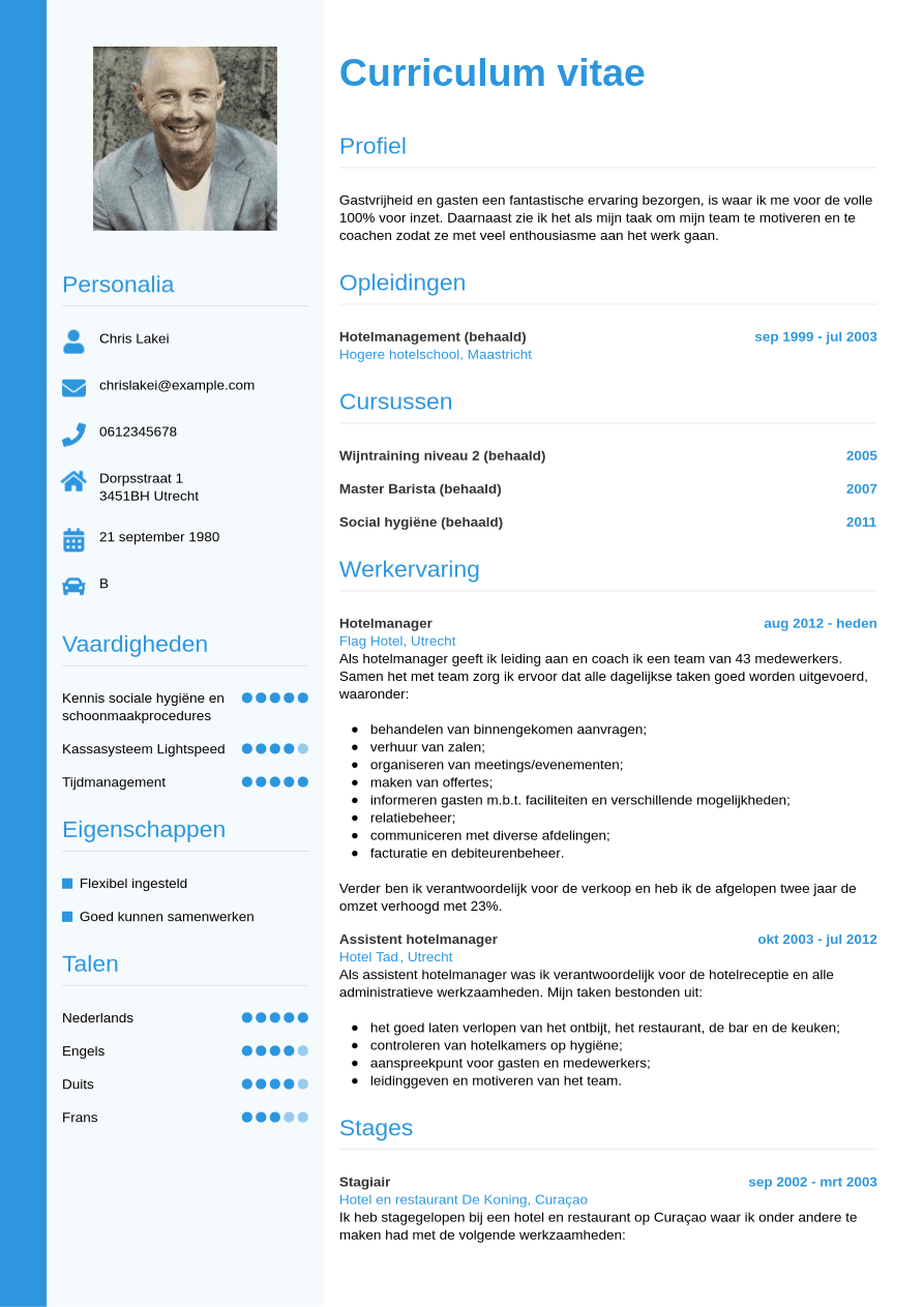 CV-templates en lay-outs - CV.nl