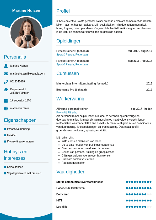 CV-templates en Lay-outs - CV.nl