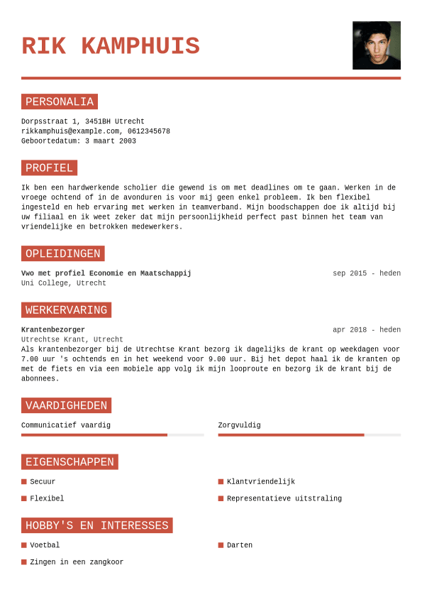 CV voorbeelden - CV.nl