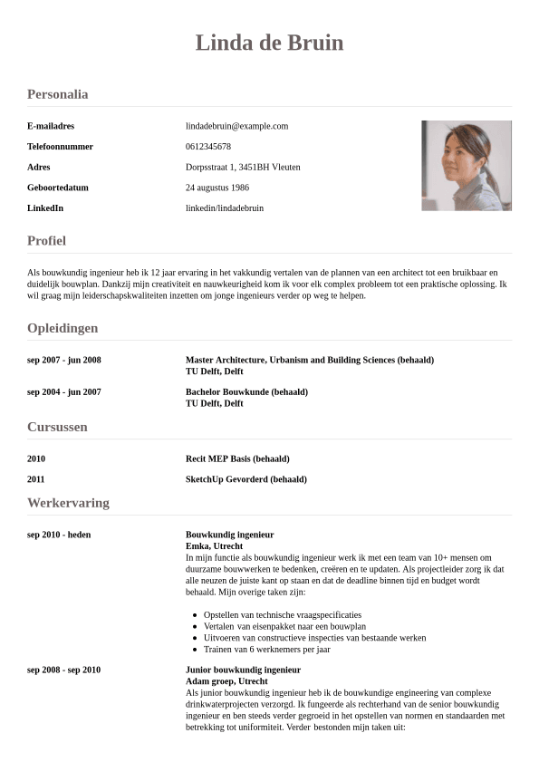 CV-templates en Lay-outs - CV.nl