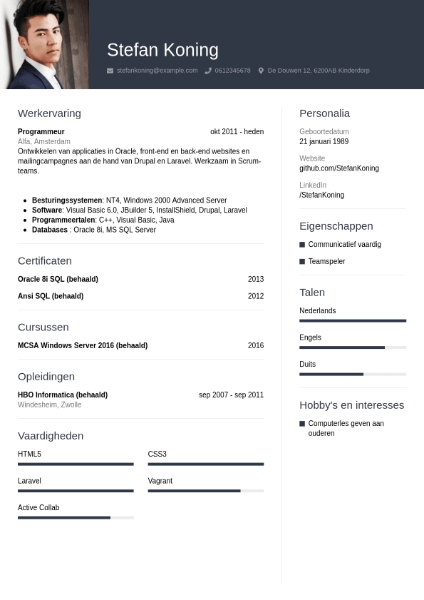 CV voorbeelden - CV.nl